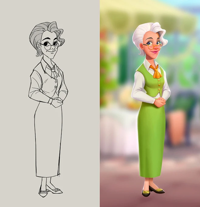 cartoon character design-花瓣网