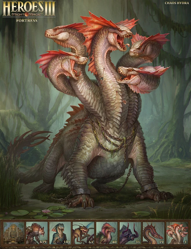 Heroes III Fan Art - Albino Hydra, Iana Venge : Finally, my sweet ...