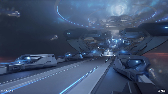 Hallway in Halo 4, Jihoon Kim : original concept by Sparth https://www ...