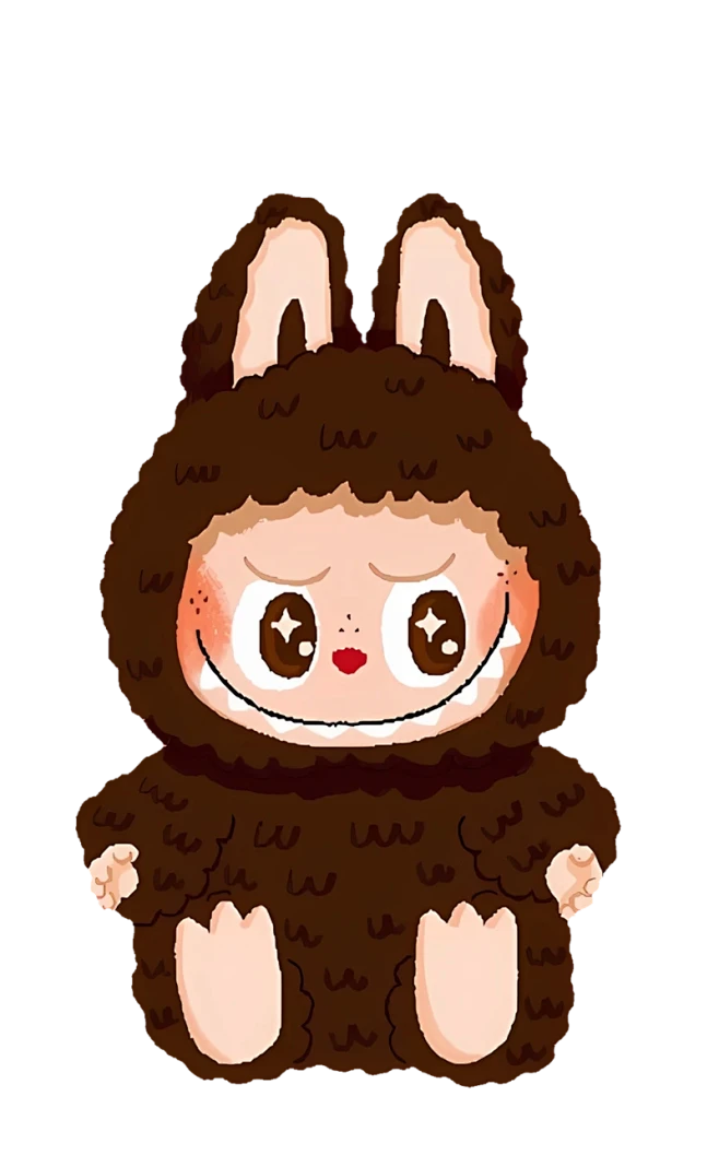 泡泡玛特热门IP：labubu、Molly免抠PNG透明图片下载(6)-花瓣网