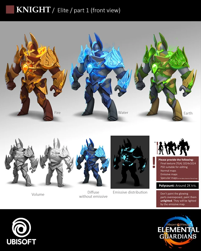 Gargoyle (Concept art for Might & Magic Elemental Guardians), Koveck ...