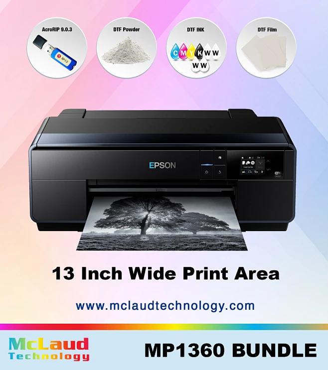 McLaud DTF Printer MP-1360, 13 inch Wide Printer – Ready to Print ...