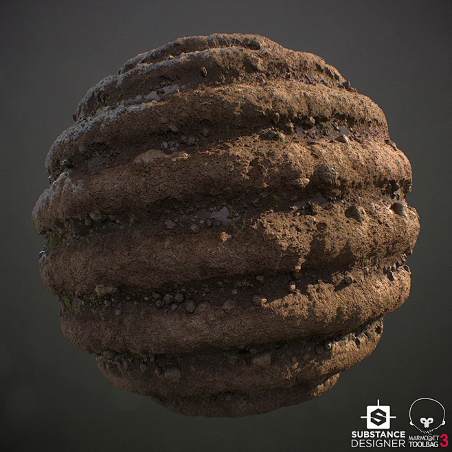 Tilled Soil - Substance Designer Material-花瓣网