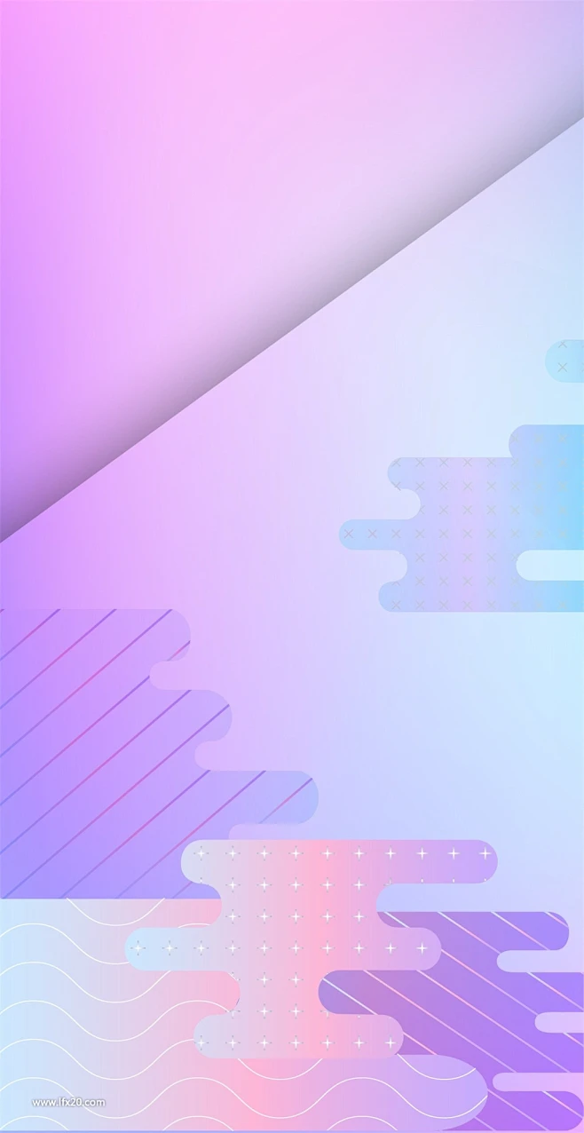 柔光彩色渐变几何图形彩色图案海报背景-花瓣网