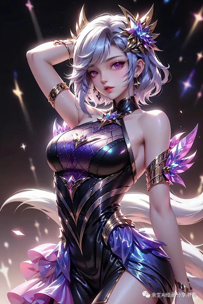 AI绘画英雄联盟KDA-花瓣网