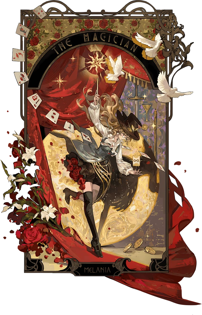 重返未来1999高清立绘——梅兰妮 红与白 - 哔哩哔哩-花瓣网