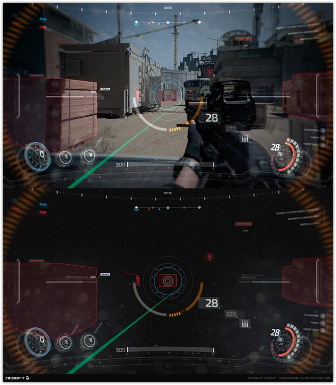 FPS PROJECT -UI VISUAL CONCEPT-花瓣网