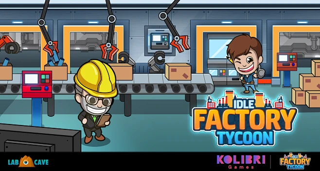 Idle Factory Tycoon - Feature Graphic-花瓣网