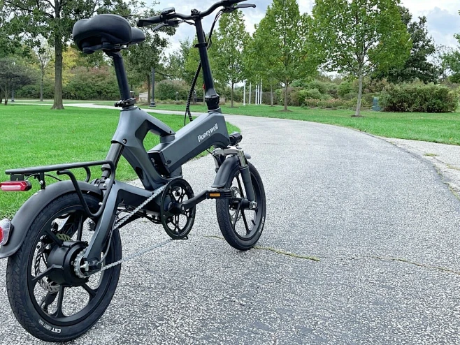 Honeywell Dasher electric foldable bike has a magnesium frame and ...