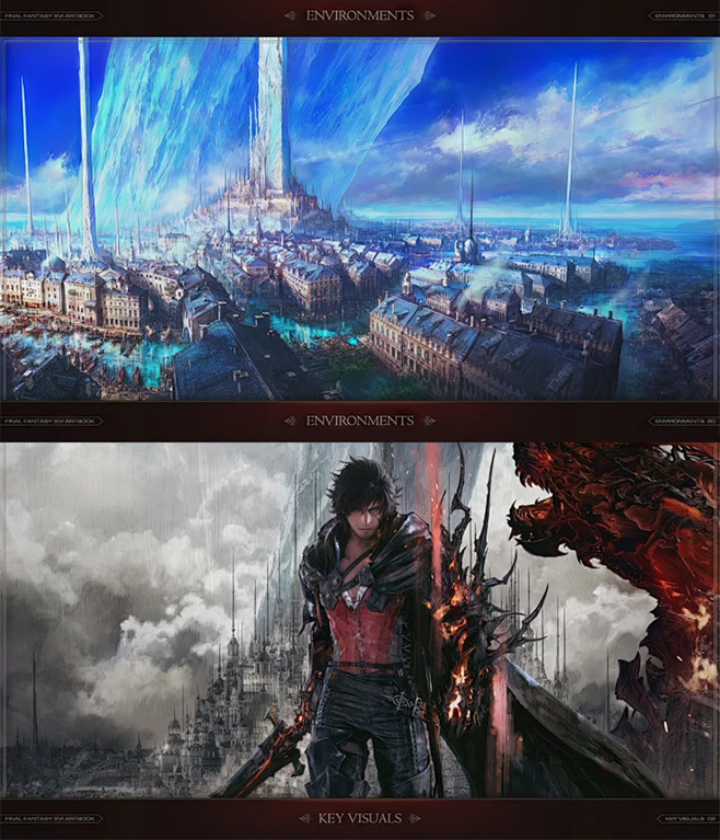 最终幻想16 FF16官方美术设定原画插画壁纸参考临摹概念图集素材-淘宝网-花瓣网