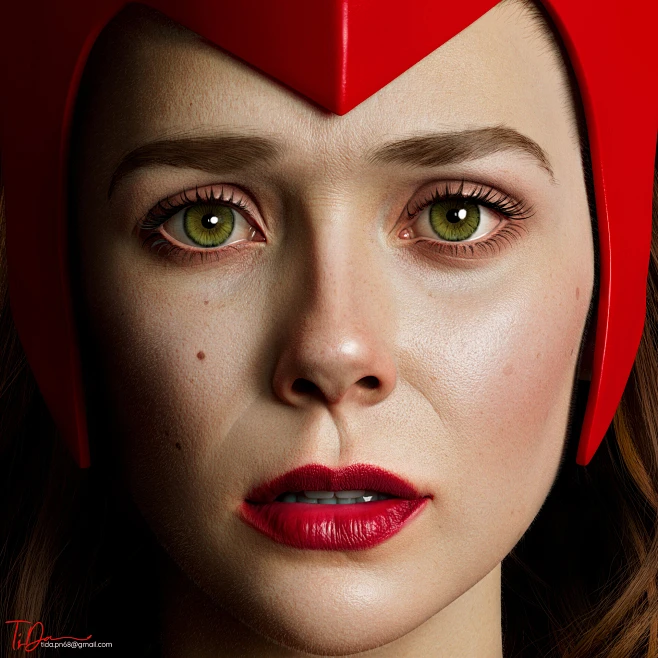Wanda, Tda PN : Here is my Wanda 3D portrait that I was working on for ...