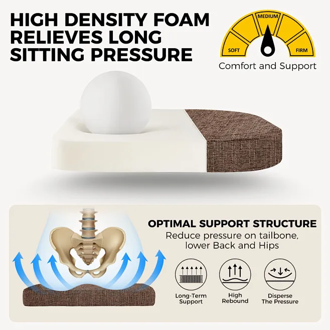 Amazon.com: downluxe Indoor Chair Cushions for Dining Chairs, Soft and ...