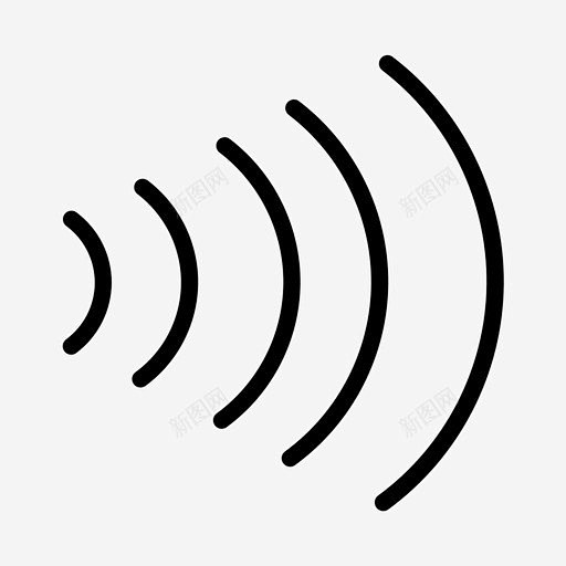 信号波发射图标 icon 标识 标志 UI图标 设计图片 免费下载 页面网页 平面电商 创意素材