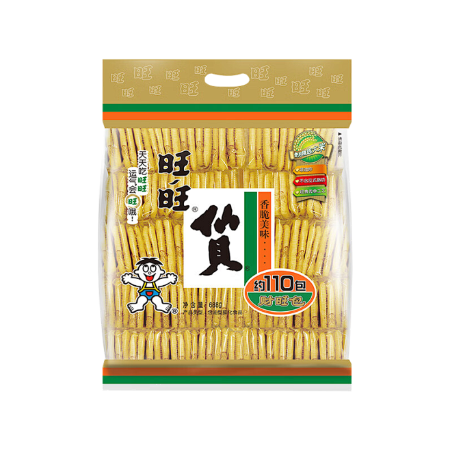 旺旺仙贝家庭装688g-透明