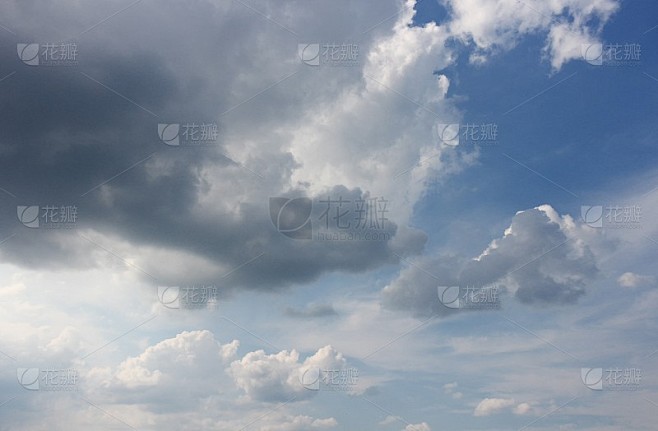 蓝天白云，雨云运动