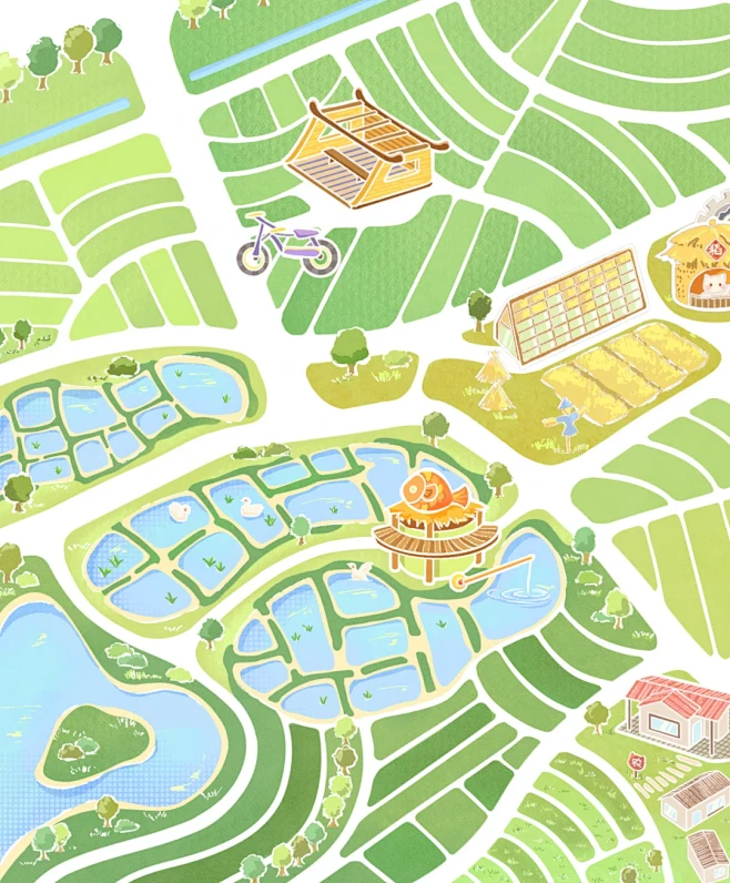 手绘地图 | 天啦这么可爱的插画竟是地图！ - 小红书