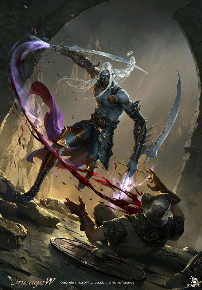 Lineage W Character Illustrations-花瓣网