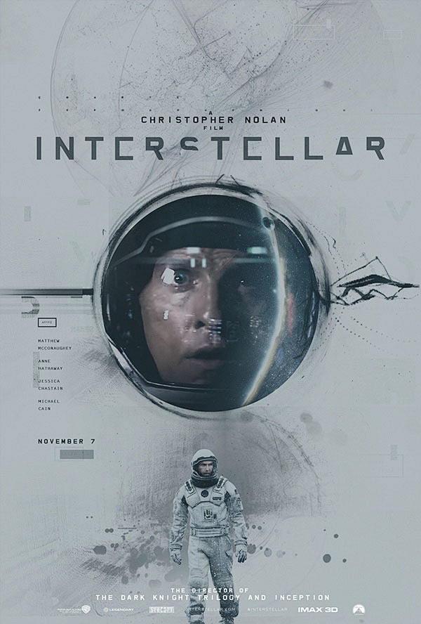 《Interstellar星际穿越》电影宣传海报设计