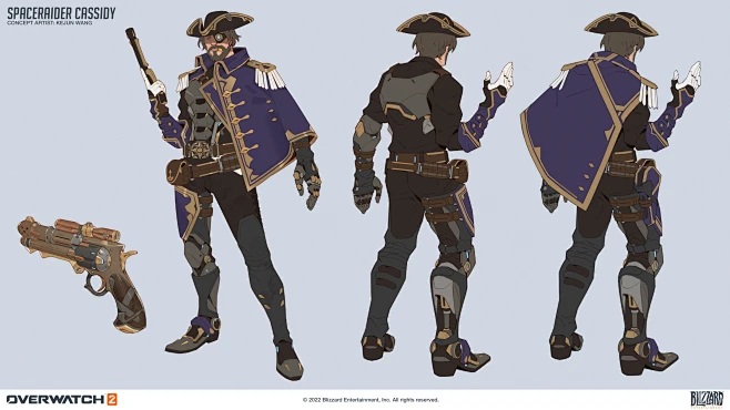 Overwatch 2: Space Raider 76 / Cassidy concept-花瓣网