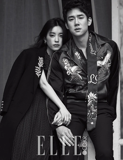 Han Hyo Joo and Yoo Yun Suk - Elle Magazine April... - Korean Magazine ...