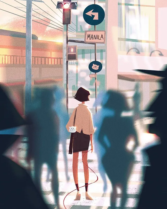 Memory Lane (Night Version) by @siobelee.art #dribbble #dribbblers # ...