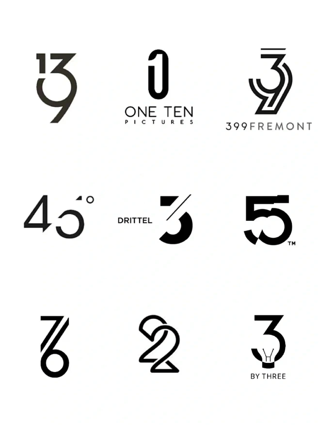 logo｜符号数字独特logo分享-花瓣网