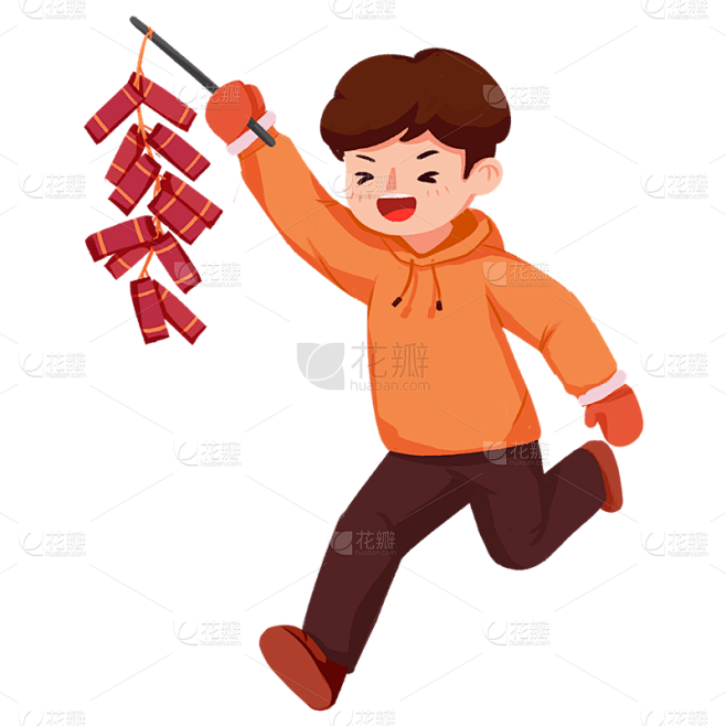 手绘风 人物插画 男孩 5876