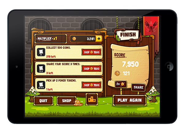 iOS Game User Interface - Protect Teddy : iOS Game User Interface for ...