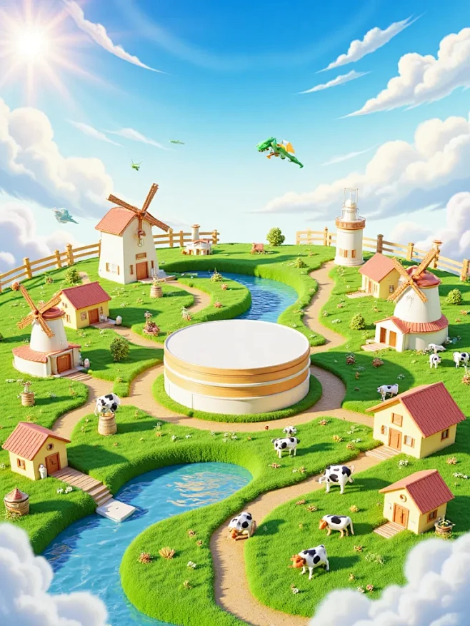 超清电商商业大型KV大促展台渲染3D场景海报-LoRA-AI_Agent-LiblibAI-花瓣网