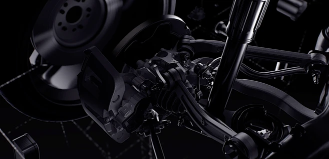 automobile car CGI exterior motion graphics particles Render Vehicle ...