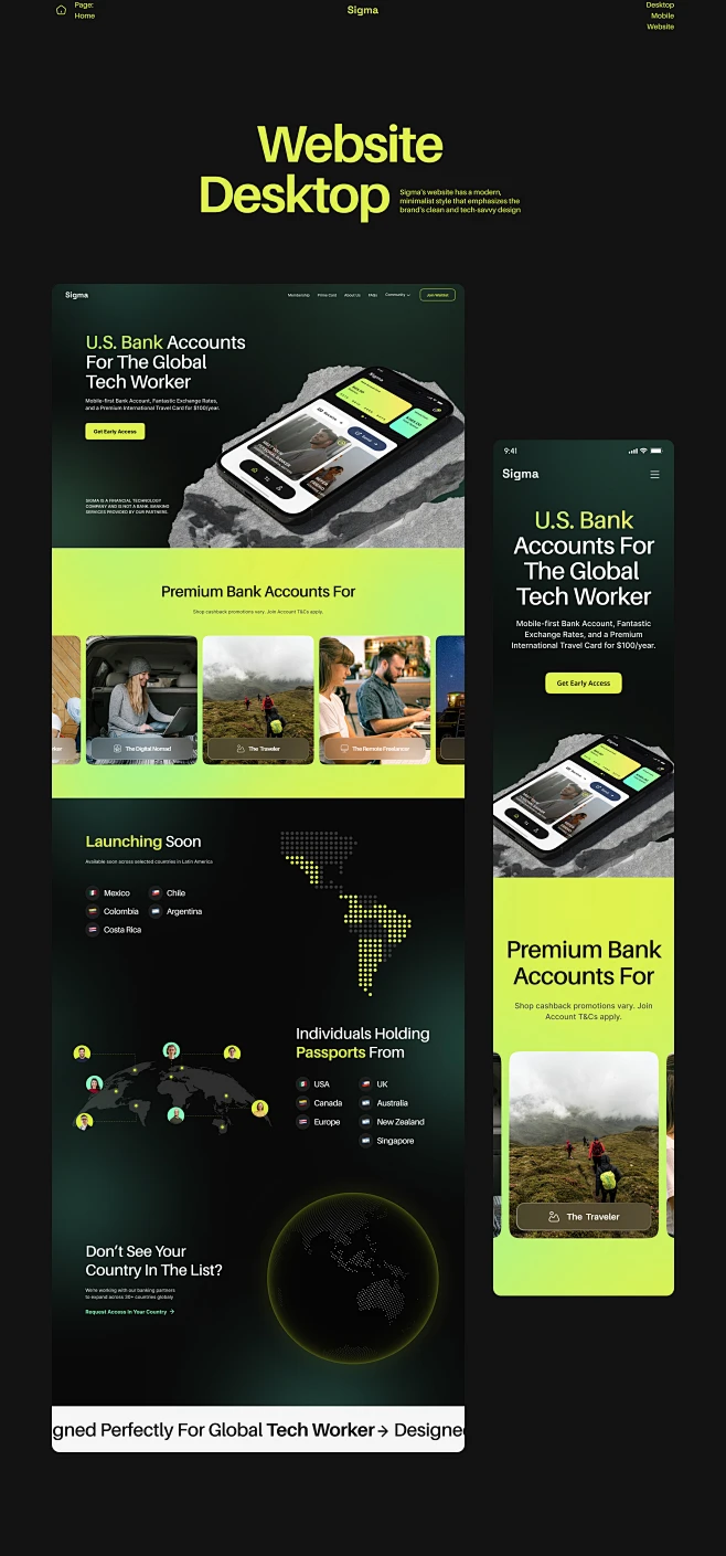 Sigma - UI/UX Design for Fintech Company :: Behance-花瓣网