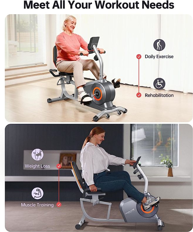 Amazon.com : YOSUDA Recumbent Exercise Bike 350LB Weight Capacity ...