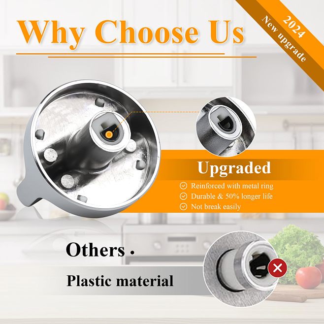 Amazon.com: Upgraded Stove Knobs W10594481 Replacements for Whirlpool ...