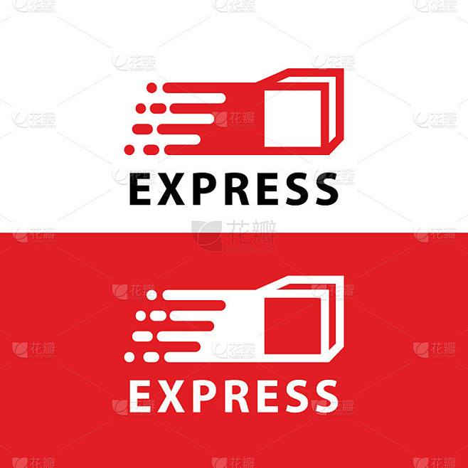 Express图标模板设计矢量图标插图