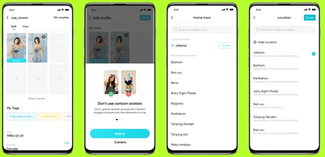 Olaa—海外社交品牌及界面视觉-APP-UICN用户体验设计平台-花瓣网