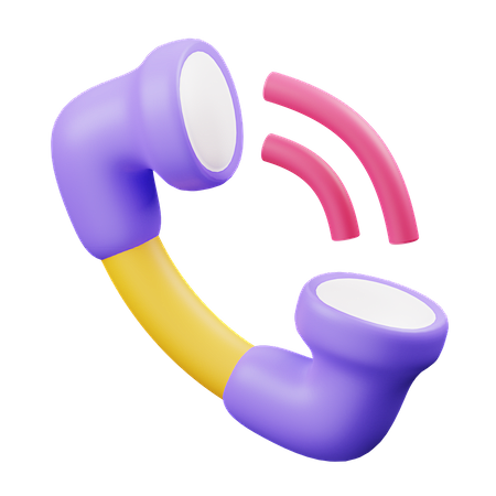 Phone Call 3D Illustration