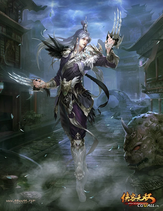 慕容_侠客无双游戏宣传海报 cgwall.cn #游戏角色#-花瓣网