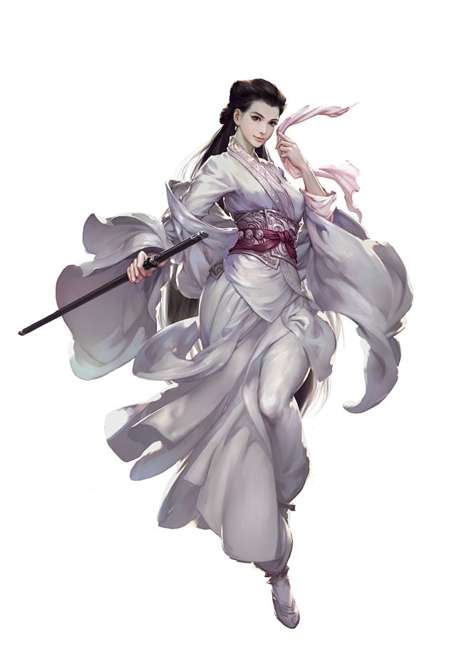 中国风女性角色原画中国风写实角色原画来自cgbook.cn (214)