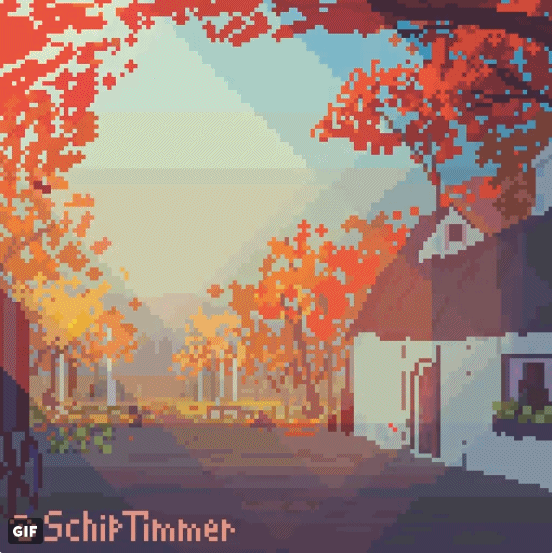 【pixel artist】SchipTimmer(2) 昨天分享了SchipTimmer一些像素动画作品，里面大多是较为重度的画面氛围：压抑黑暗，来一组同样是SchipTimmer笔下但是 ...