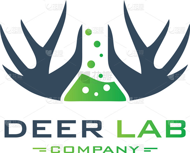deer laboratory animal logo design your company