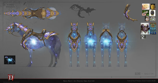 Diablo 4 - World of Warcraft Celestial Steed | Season 5 Premium assets-花瓣网