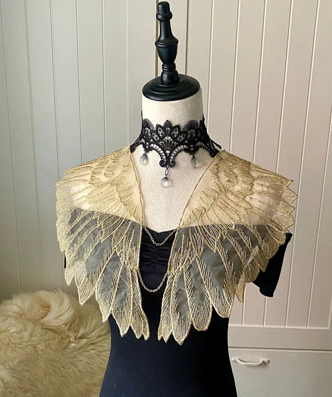 Sheer Wings Organza Lace Shoulder Piece Body Chain / Lace Vest - Etsy-花瓣网