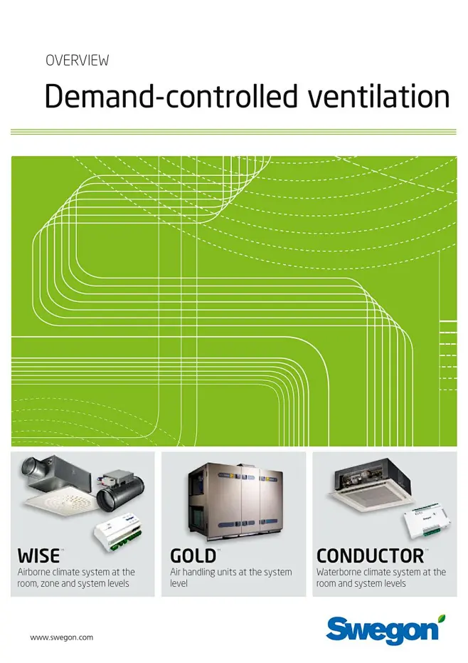 Demand Controlled Ventilation Overview : Swegon demand controlled ...