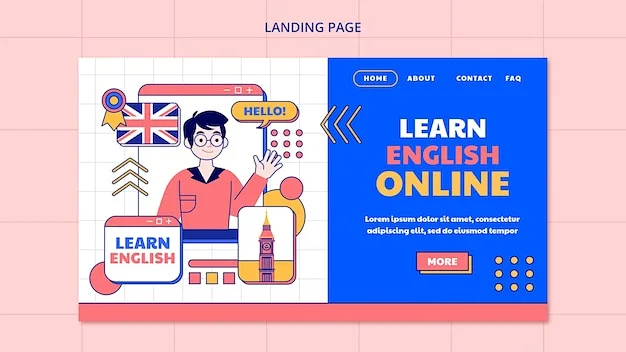 Flat design language learning we-花瓣网