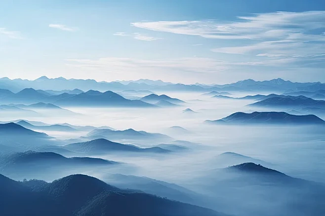 【AI数字艺术】航拍视角下的云海图片下载-花瓣网