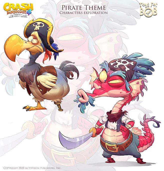Crash 4 it's about time Pirate theme. Character exploration, Nicola ...