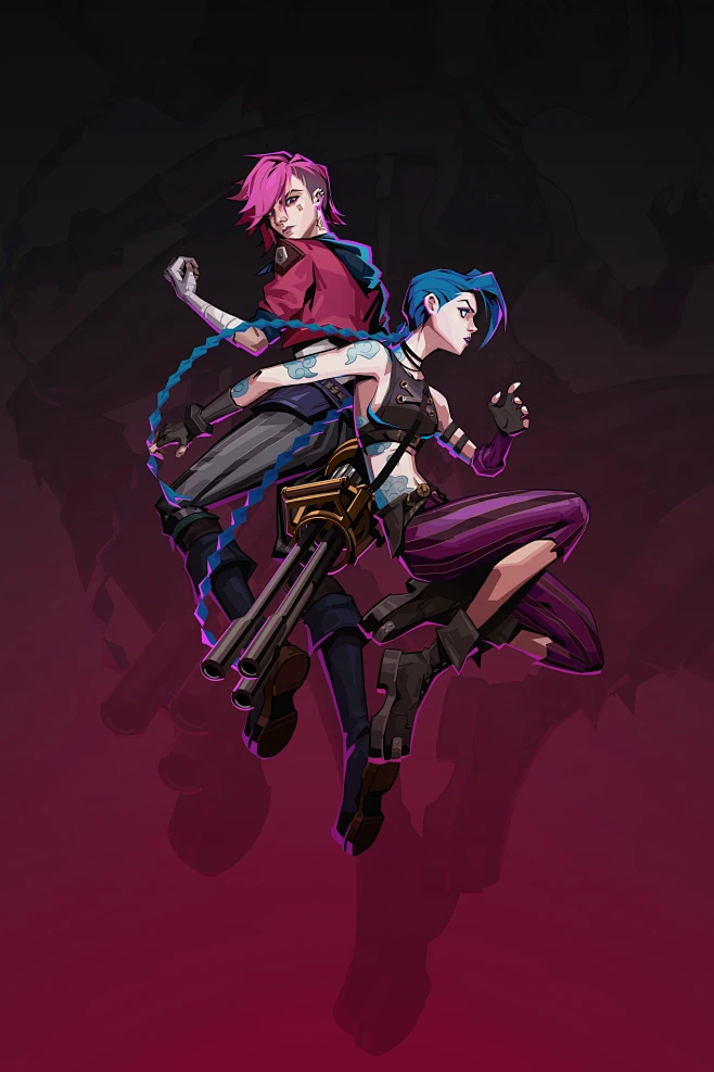 Jinx&vi-花瓣网