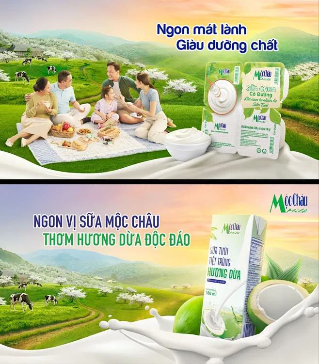 Key Visual | MỘC CHÂU MILK-花瓣网