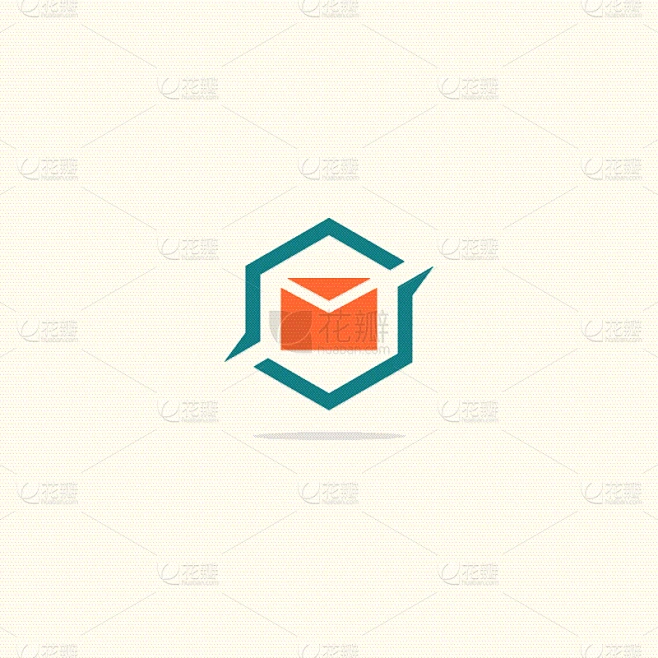 envelope polygon logo素材-花瓣网