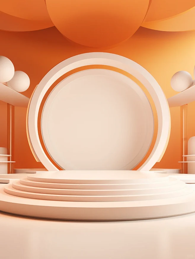 AI制作c4d风格的展台，p产品神器-花瓣网
